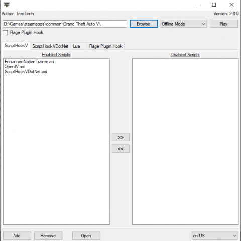GTA Manager 2.0 – GTA 5 mod