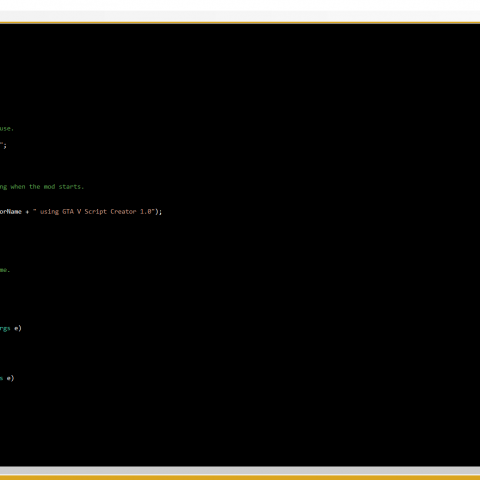 GTA V Script Creator 1.0 – GTA 5 mod