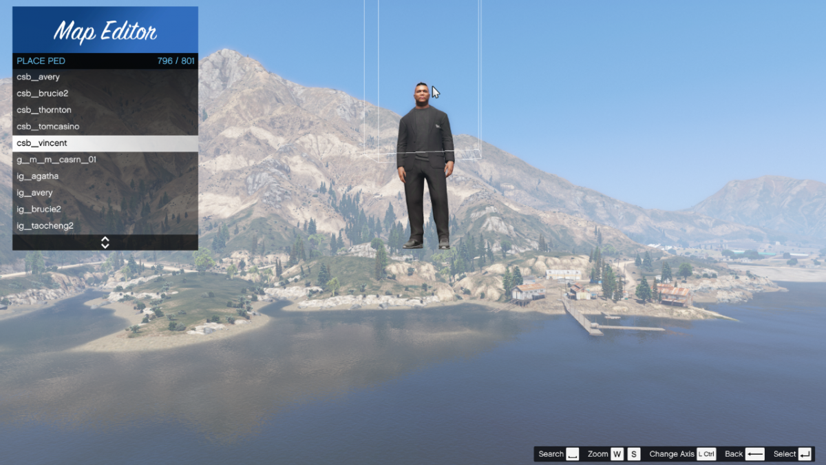 Updated Ped List For Map Editor 5 – GTA 5 mod
