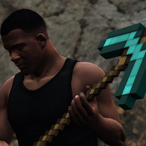 Minecraft Pickaxe 1.0 – GTA 5 mod