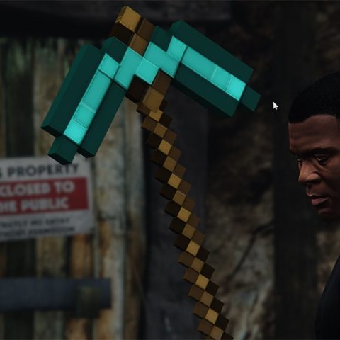 Minecraft Pickaxe 1.0 – GTA 5 mod