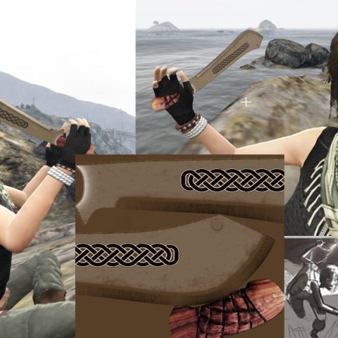 Custom Celtic Skinned Machete 1.1 – GTA 5 mod