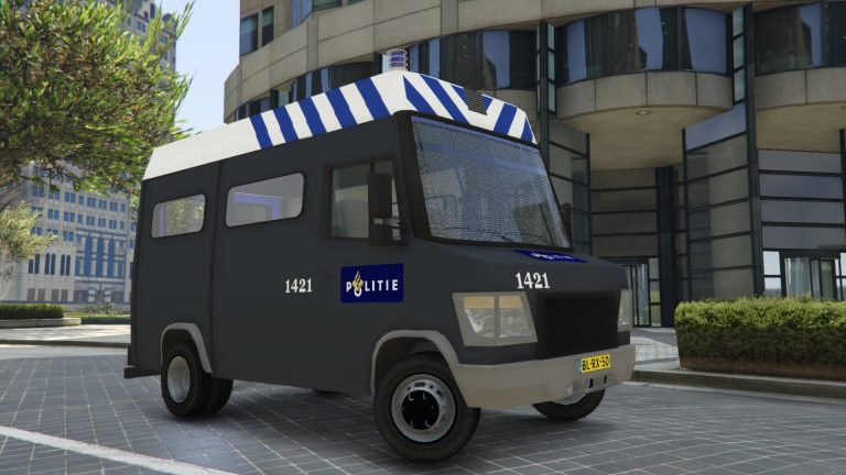 Dutch riot police Mercedes-Benz Vario (BETA, ELS) 0.9 – GTA 5 mod