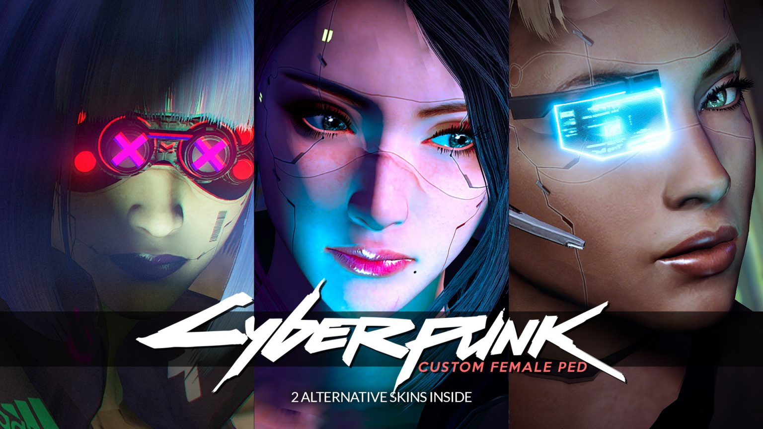 Cyberpunk-esque Custom Female Ped [Add-on Ped | Replace] v1.1 – GTA 5 mod