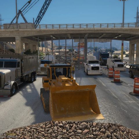 Highway Construction - Interstate 1 (Menyoo) – GTA 5 mod