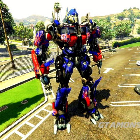 Peterbilt 389 Optimus Prime Paintjob with Trailer [4K] 1.1 – GTA 5 mod