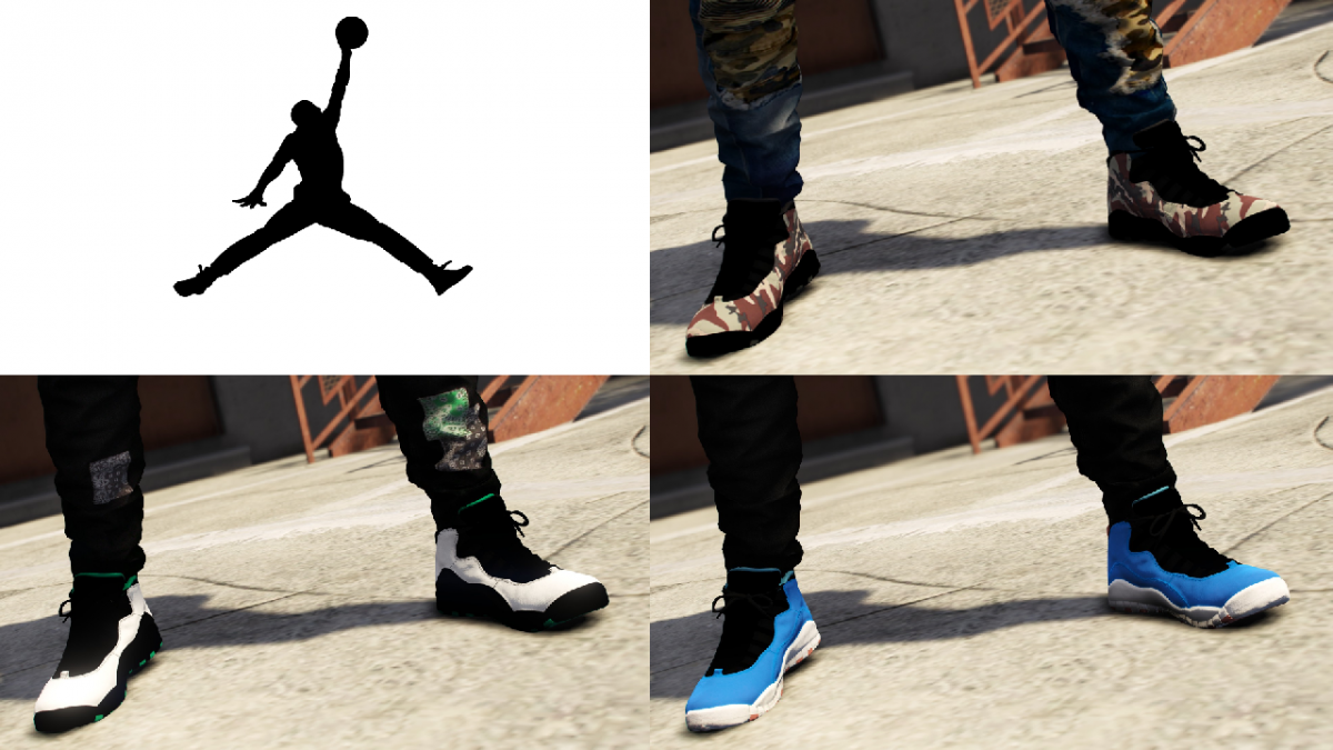 Jordan 10 Three-Pack – GTA 5 mod