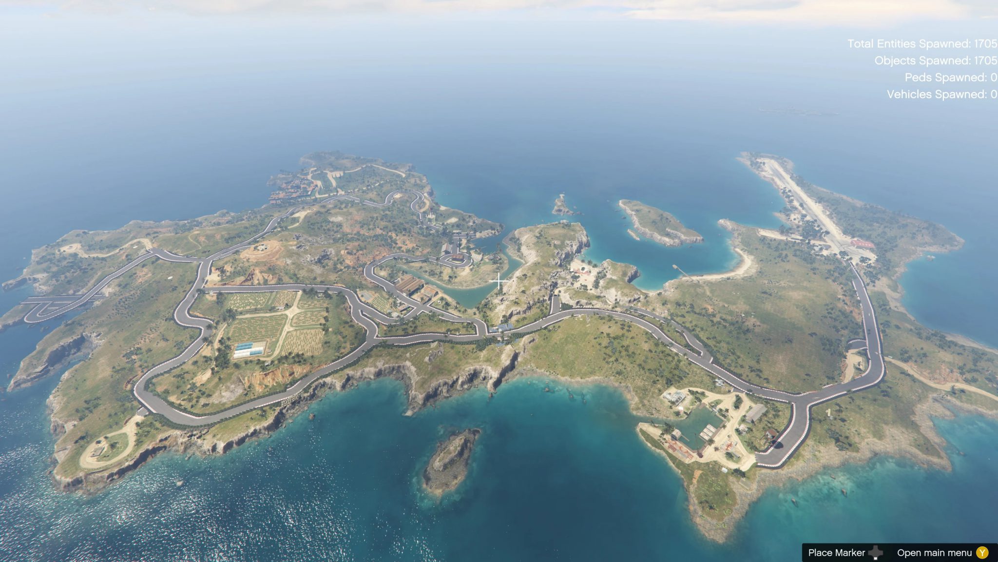 Asphalt roads on Cayo Perico [Menyoo] 1.0 – GTA 5 mod