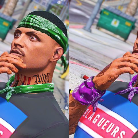 Bandana with Physics – MP Female & MP Male – FiveM / SP V1.0 – GTA 5 mod