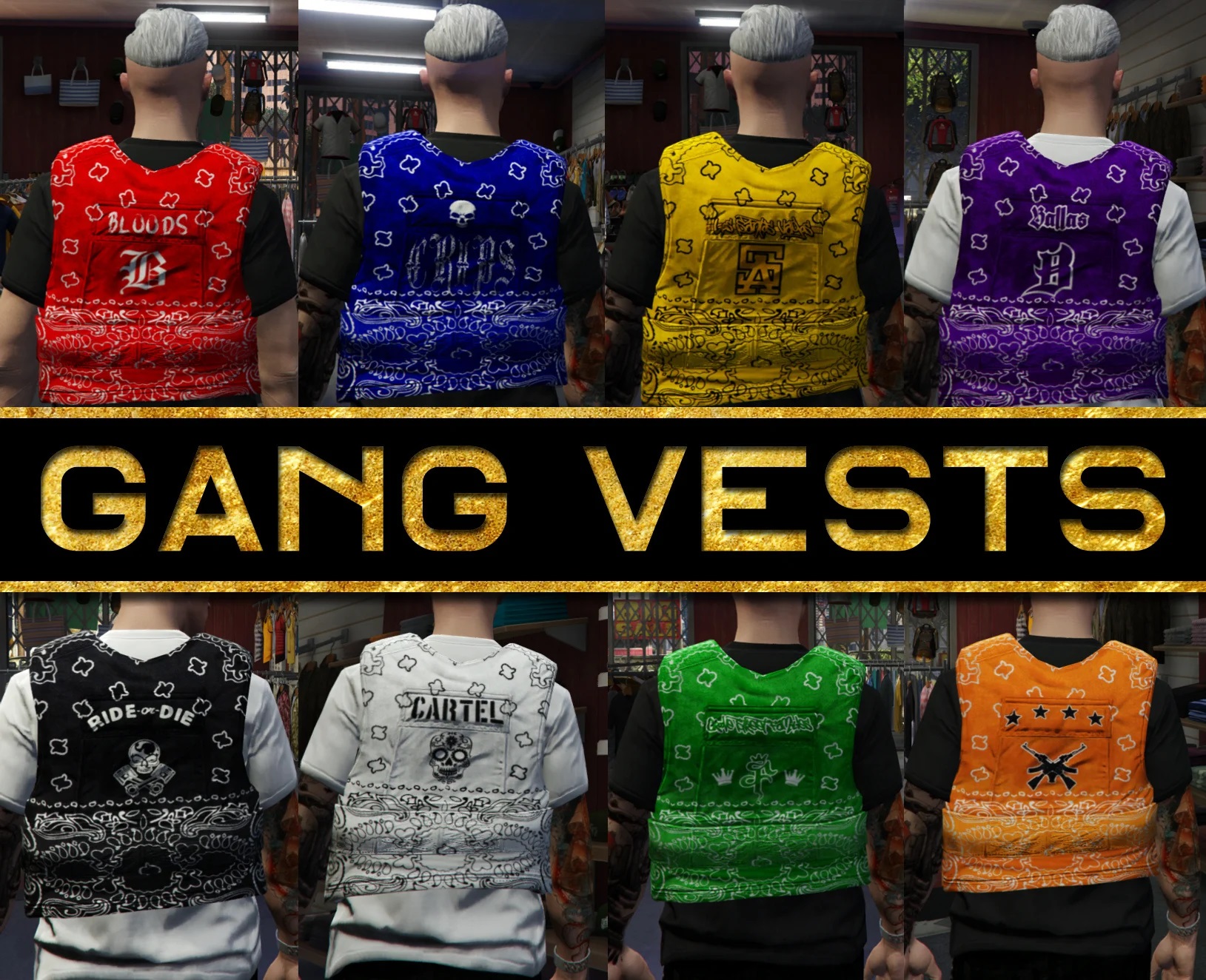 2k Gang Kevlar Vests MP FiveM SP 1 1 GTA 5 Mod
