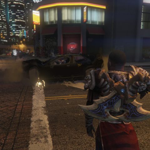 Franklin The GOD OF WAR! 2.0 – GTA 5 mod