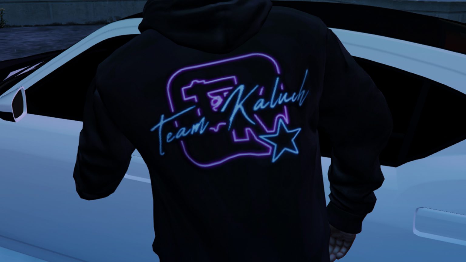 Kaluch Bluza NEON TK hoodie for Franklin 1.2 – GTA 5 mod