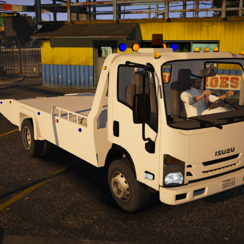 Car transporter Isuzu – GTA 5 mod