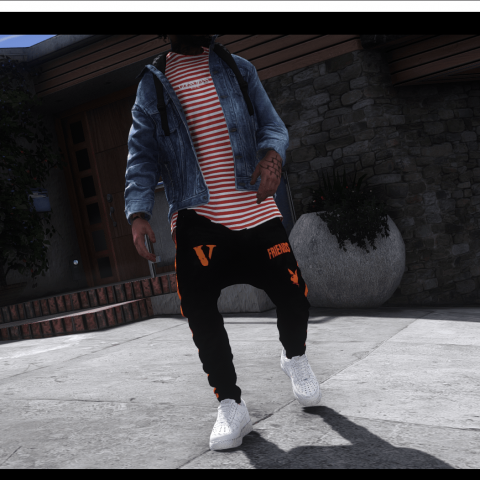 VLONE sagged jeans mp/sp male, franklin – GTA 5 mod