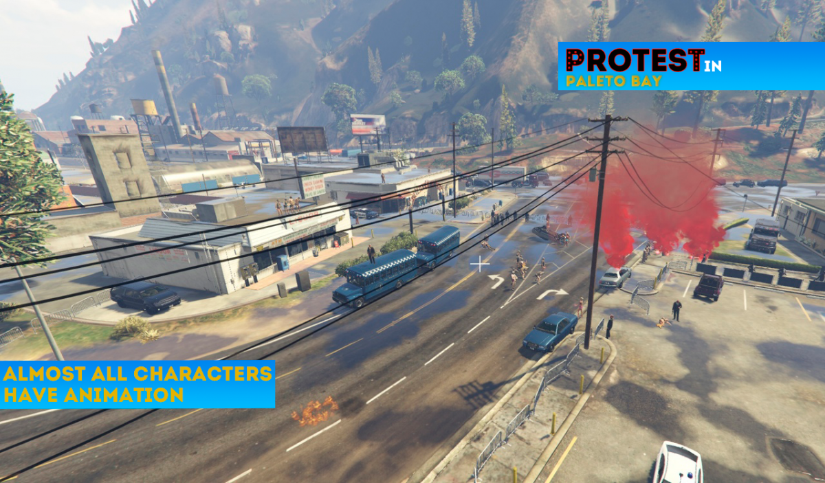 Protest In Paleto-Bay [MENYOO] 1.57 – GTA 5 mod