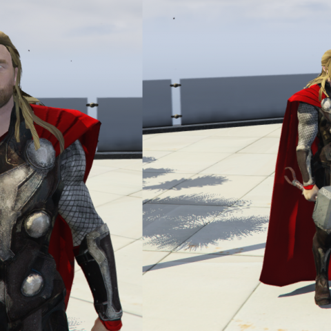 Thor(MCU) Pack w/Cloth Physics – GTA 5 mod