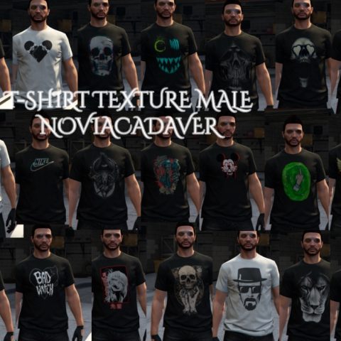 T-Shirt MP Male Texture Pack – GTA 5 mod