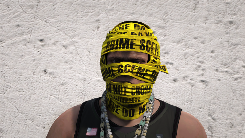 Balaclava Police tape (Franklin) 1.0 – GTA 5 mod