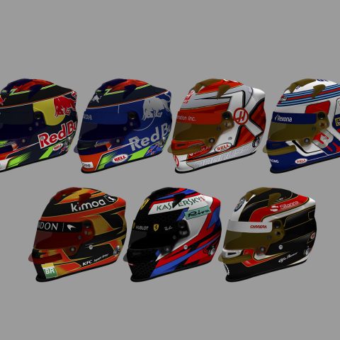Bell HP7 - Formula 1 Helmets Pack – GTA 5 mod
