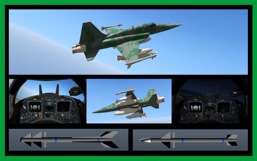 F-5EM [FAB] AddOn 1.0b Custom Weapons / Missiles 3D – GTA 5 mod