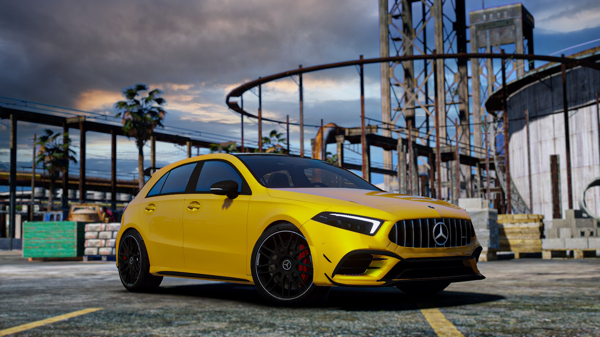 2021 Mercedes Benz A45 AMG Add On Tuning V1 3 GTA 5 Mod