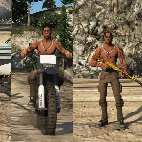 Travis Scott [Add-On Ped / FiveM] 3.0 – GTA 5 mod