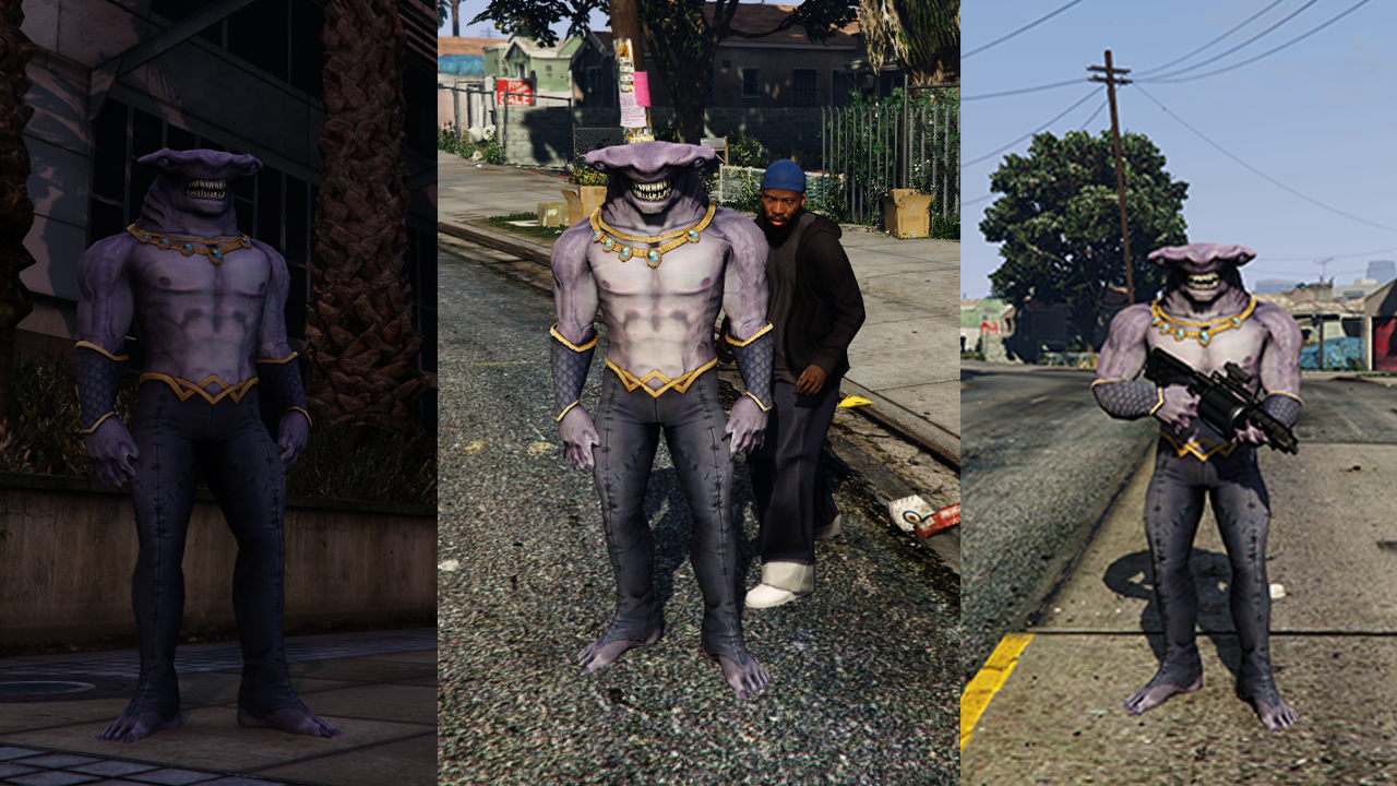 King Shark DC Universe [Add-On Ped / FiveM] – GTA 5 mod