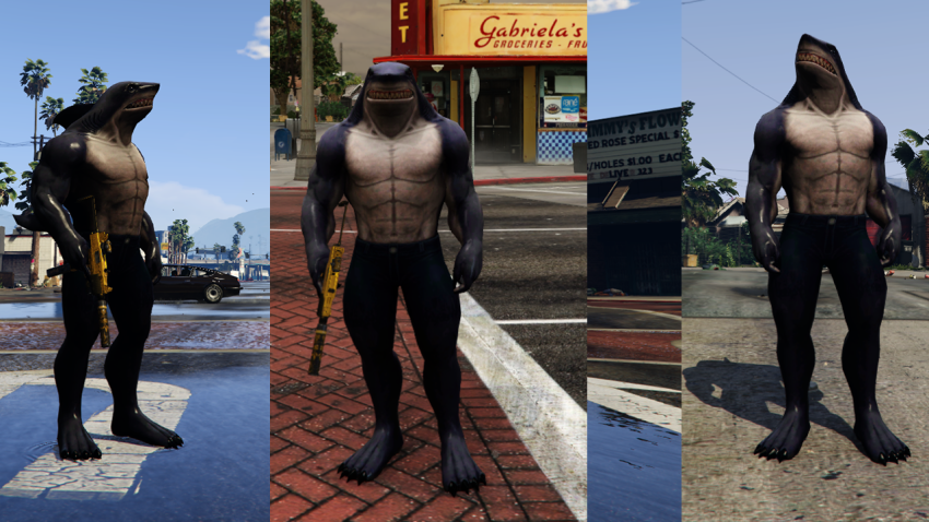 King Shark Nanue DC [Add-On Ped / FiveM] – GTA 5 mod