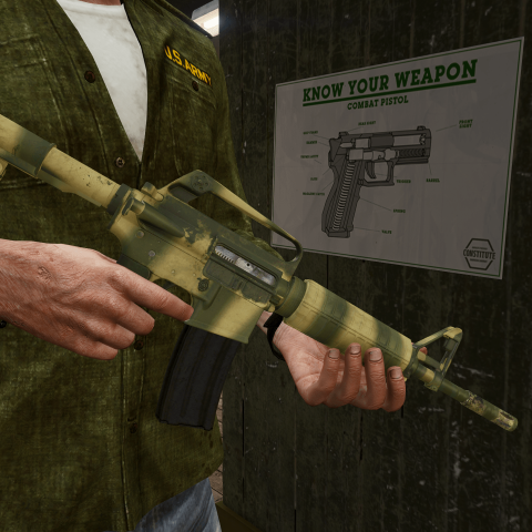 [ISMC] Colt CAR-15 (Black Hawk Down Camo) 1.0 – GTA 5 mod