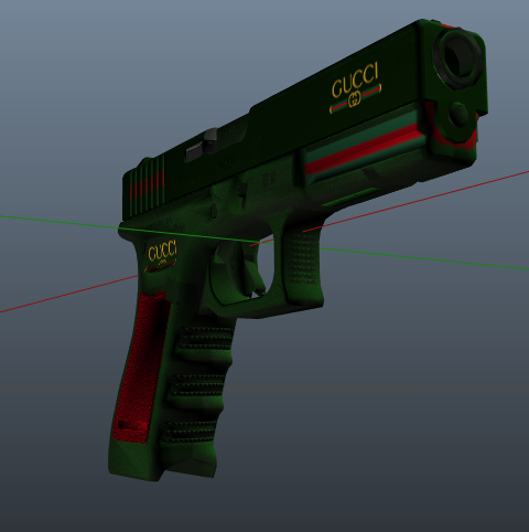 Gucci Glock V2.0 – GTA 5 mod