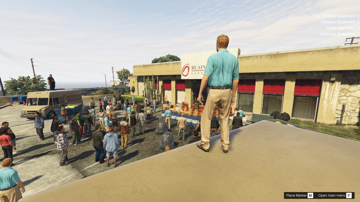 Paleto Bay Bank Protest [Menyoo] 1.0 – GTA 5 mod