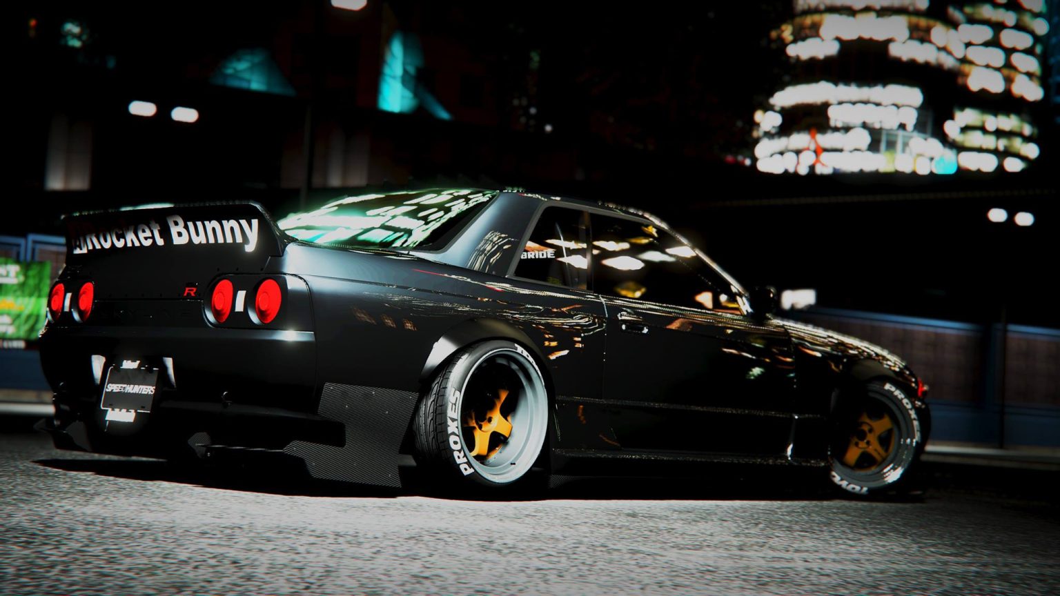 Nissan Skyline GT-R R32 Rocket Bunny [Tuning | Template] – GTA 5 mod