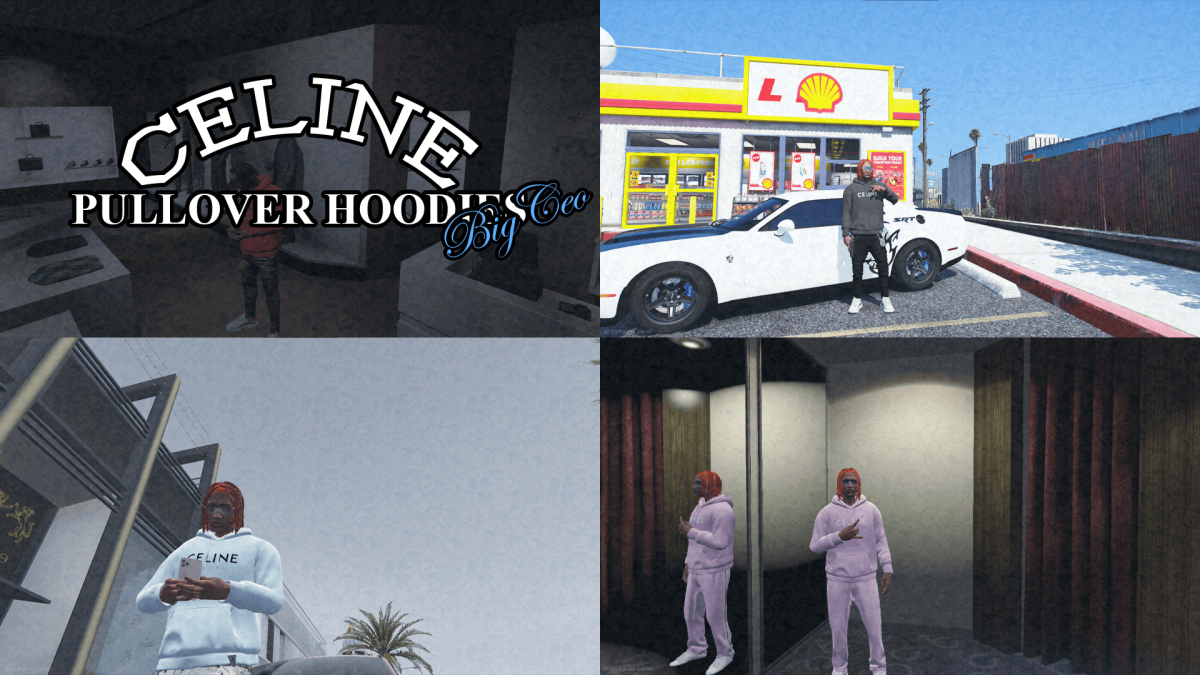 CELINE Pullover Hoodies For MP Male / FiveM – GTA 5 mod
