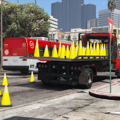 Cones of San Andreas V1.1 – GTA 5 mod