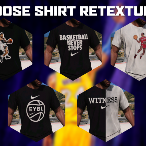 Loose Shirt RETEXTURE pack #3 V1.0 – GTA 5 mod