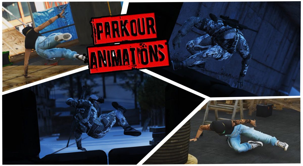 Parkour animations – GTA 5 mod