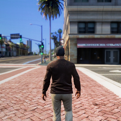 [MP Male] Brown Gucci Sweater [SP/FiveM] V1.0 – GTA 5 mod