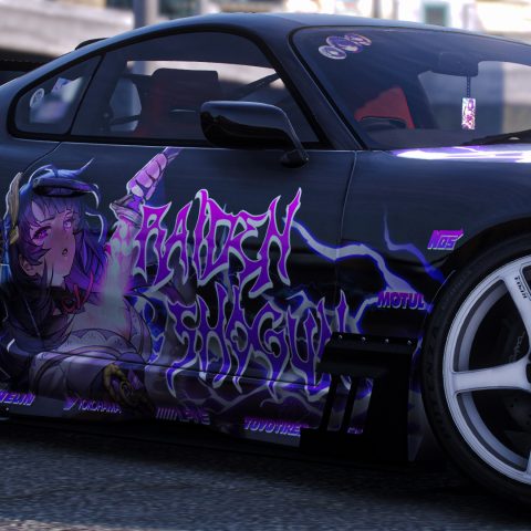 1998 Toyota Supra "Genshin Impact" Raiden Shogun paintjob V1.1 – GTA 5 mod