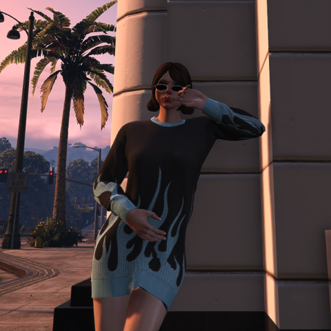 Flame Dress for MP Female V1.0 – GTA 5 mod