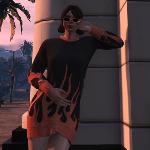 Flame Dress for MP Female V1.0 – GTA 5 mod