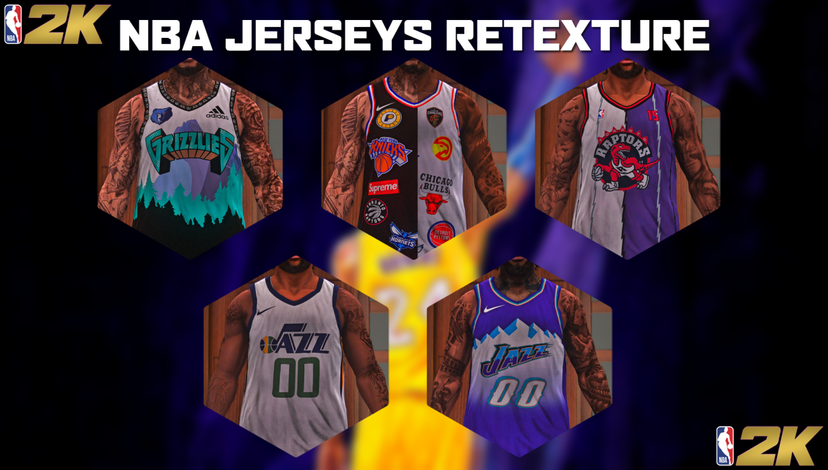 NBA Jerseys RETEXTURE pack 4 V1.0 – GTA 5 mod