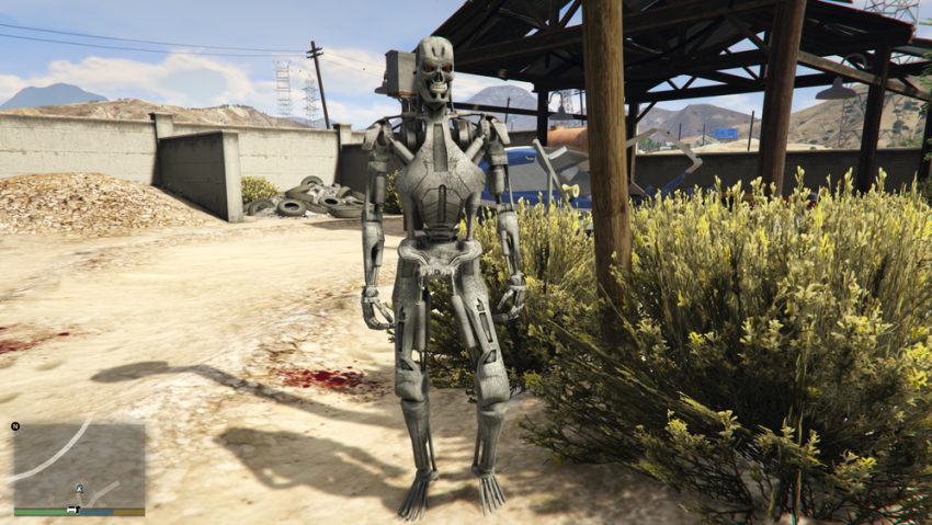 Terminator T-888 Endoskeleton (Add-On Ped) – GTA 5 mod