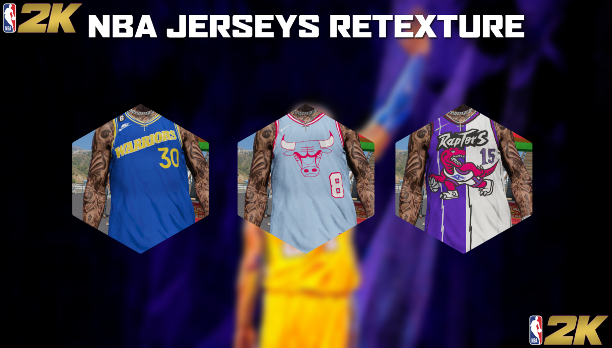 NBA Jerseys RETEXTURE pack #5 by 2Kbro V1.0 – GTA 5 mod