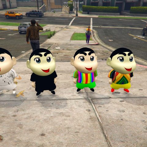 Shinchan peds by vip mafia yt V1.1 – GTA 5 mod