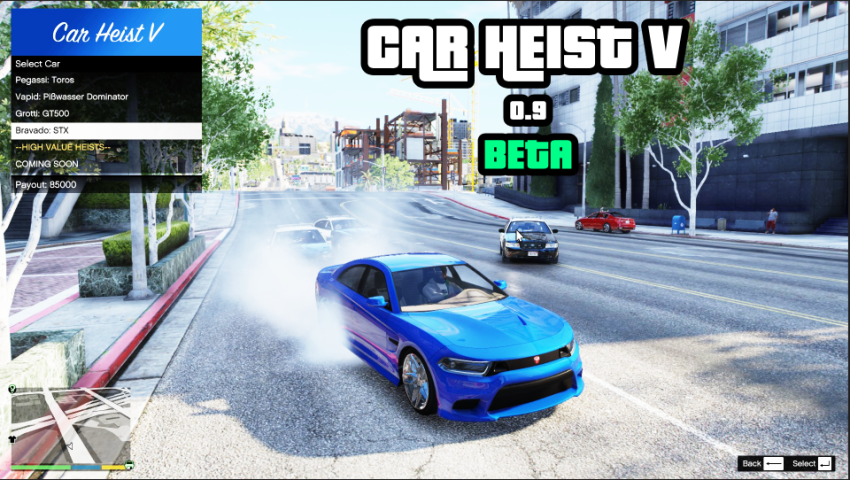 Car Heist V1.2 [.NET] – GTA 5 mod