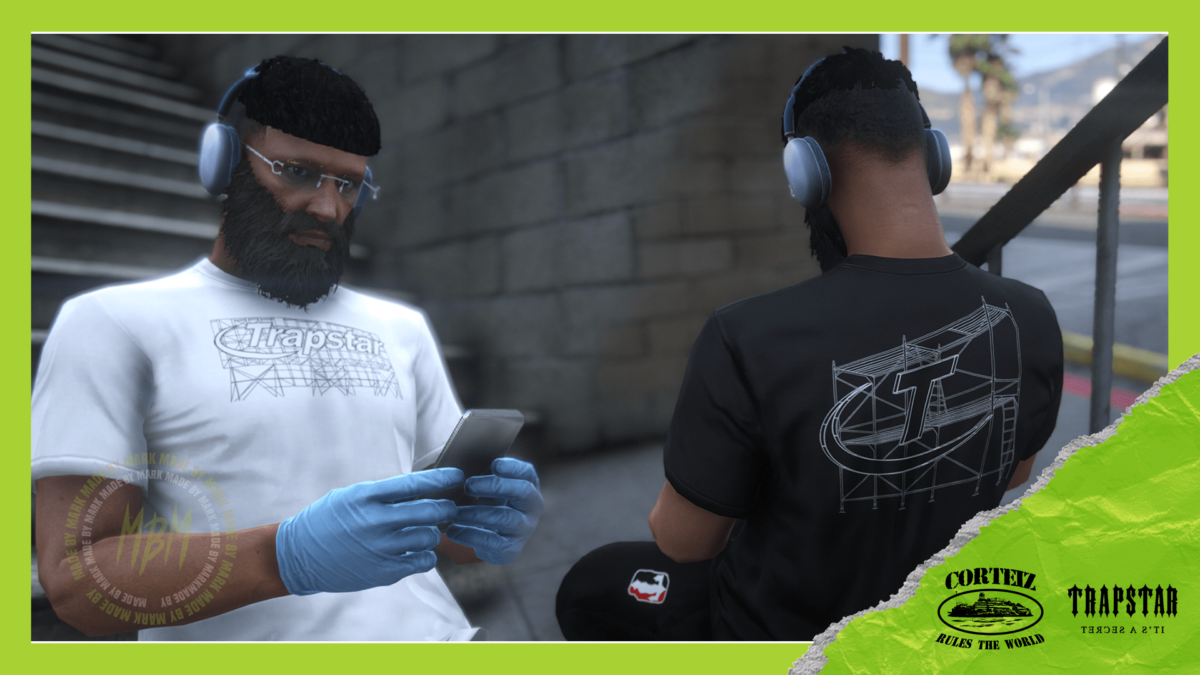 Trapstar x Corteiz NEW TEE DROPS 28/07 (MP MALE) V1.0 – GTA 5 mod