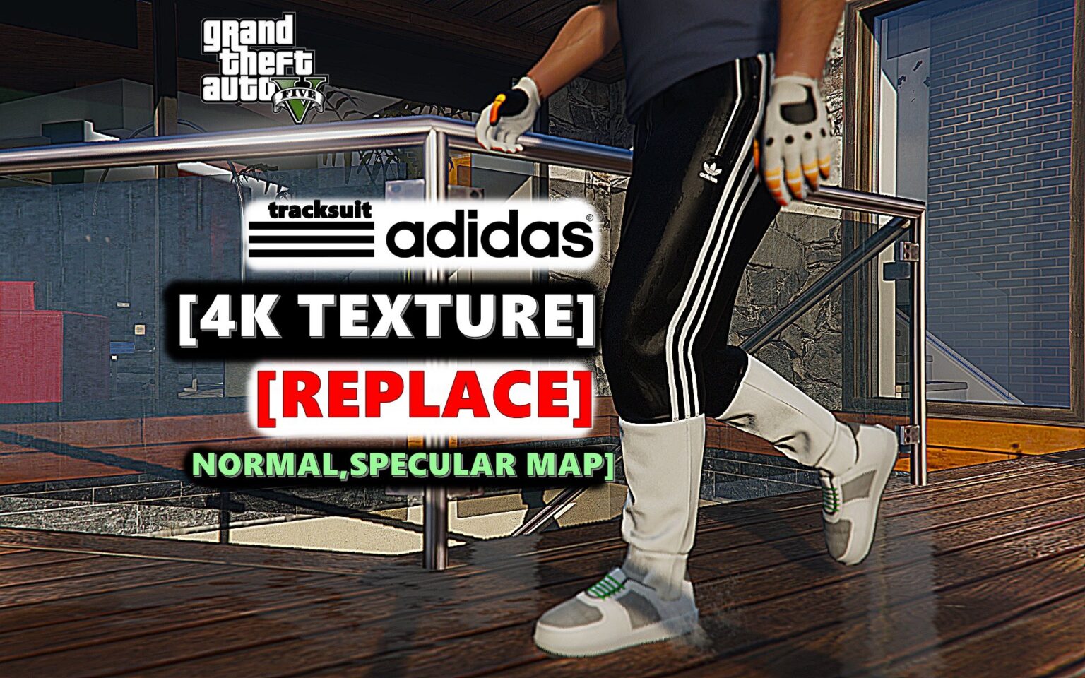 Adidas Tracksuit [4K Replace] – GTA 5 mod