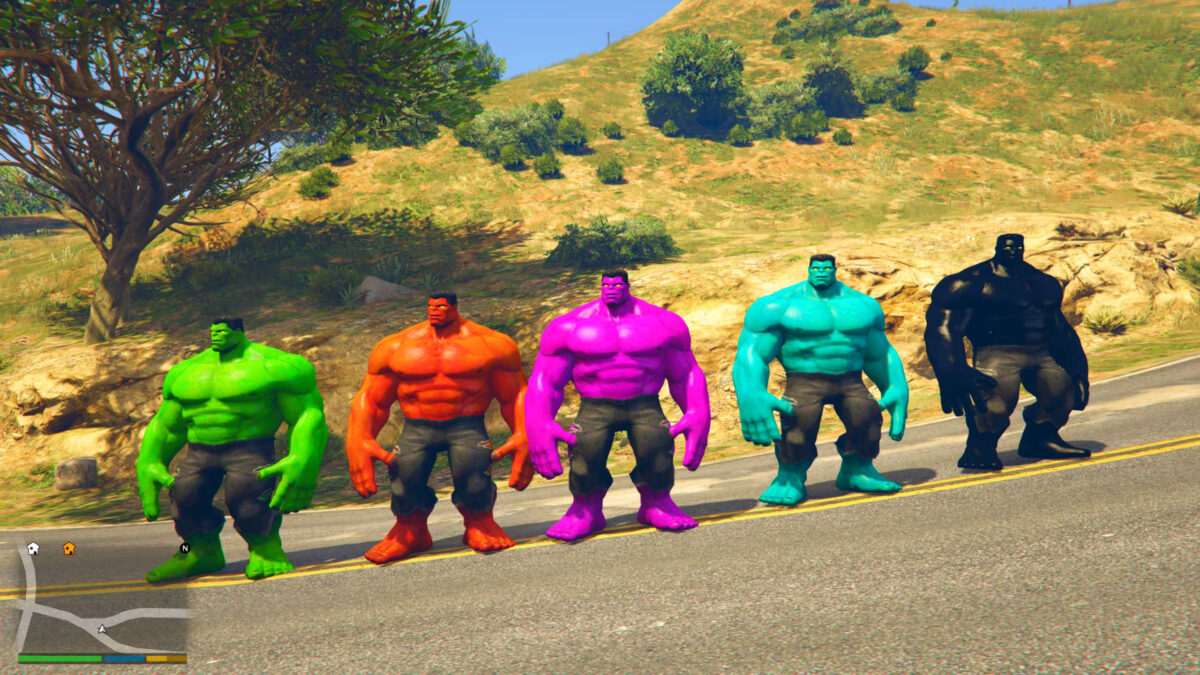 Multi Hulk 10 Pack V1.1 – GTA 5 mod