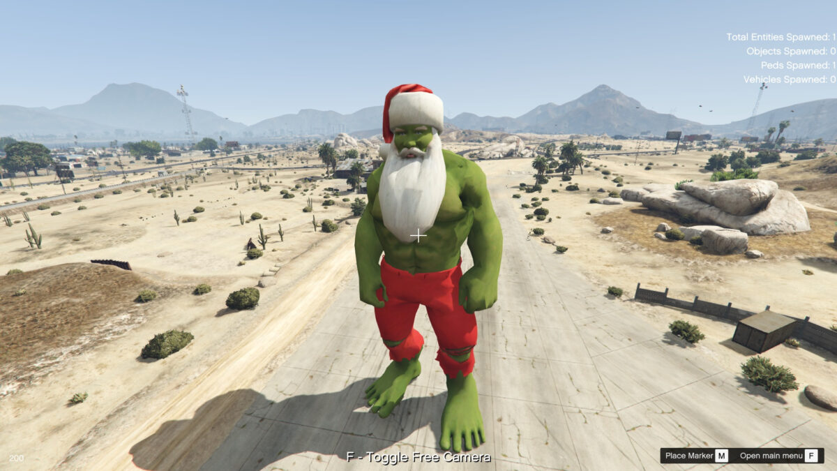 Santa Hulk Claus [Add-On Ped] V1.0 – GTA 5 mod