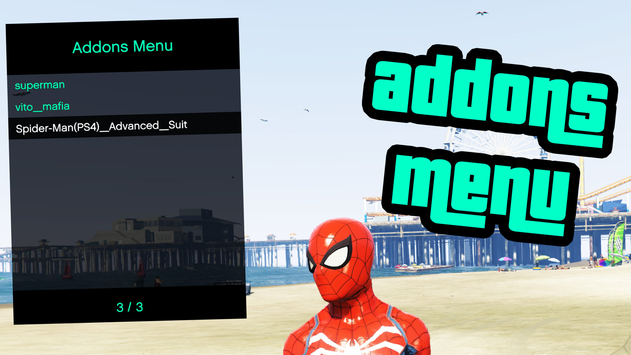 Addons Menu V1.1 – GTA 5 mod